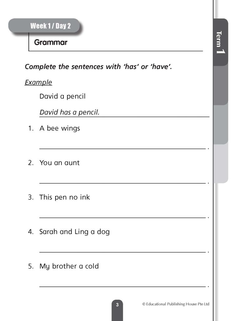 P1 Daily Dose of English – Singapore Learning Mind