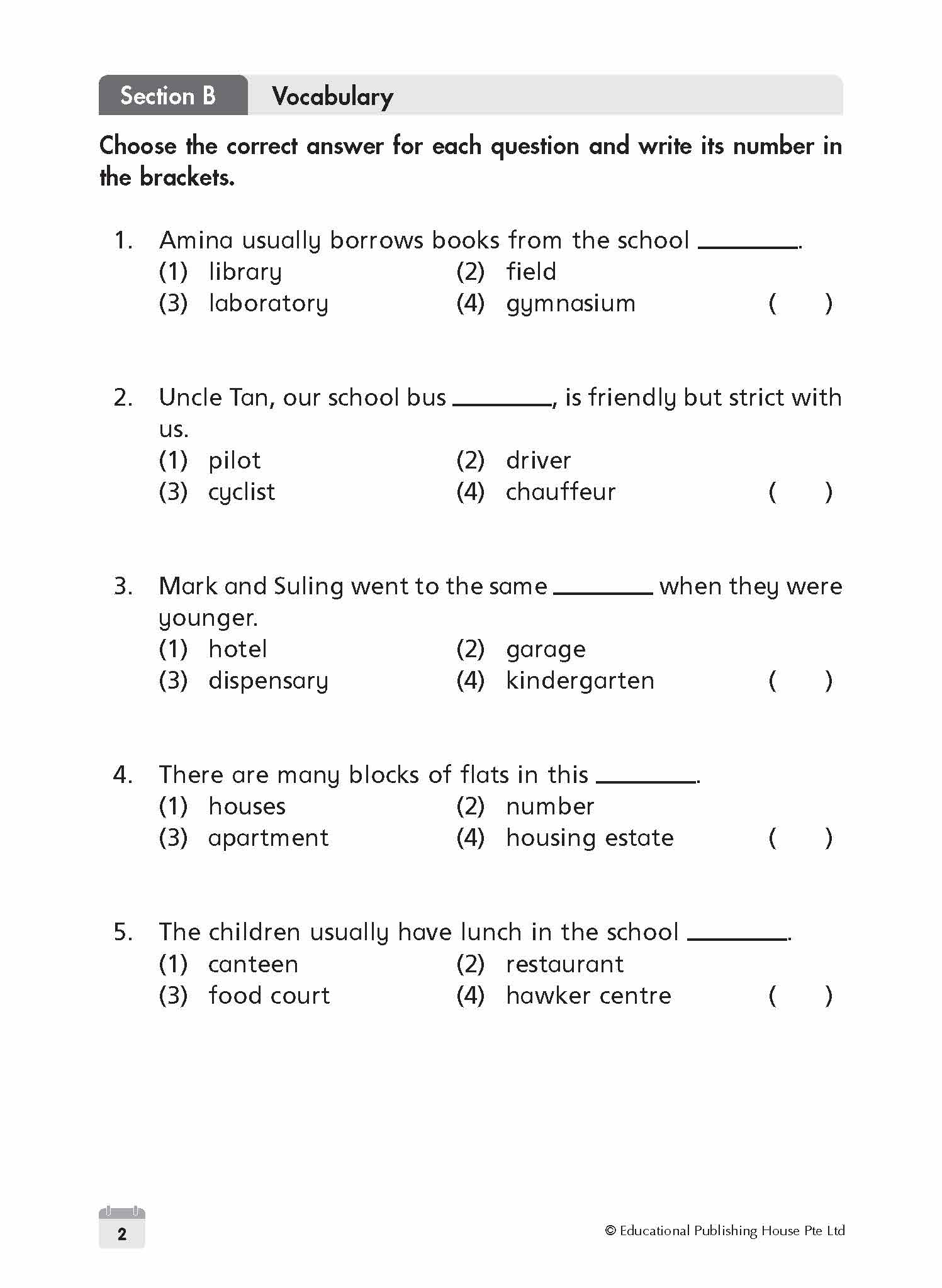P3 English Weekly Revision – Singapore Learning Mind