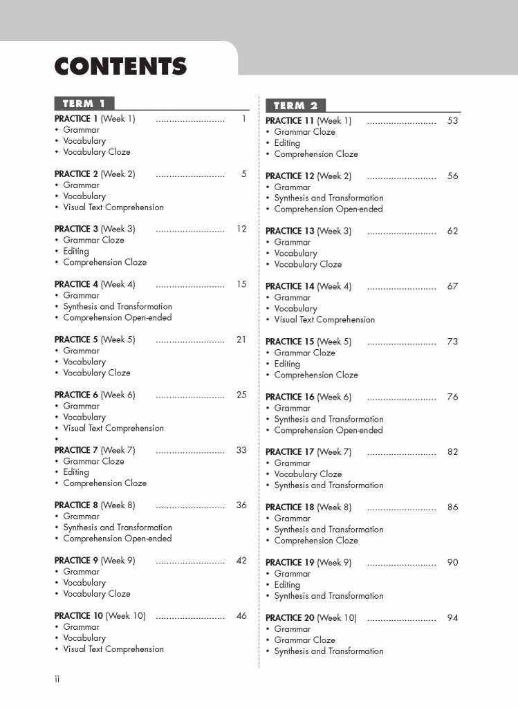 P6 English Weekly Revision – Singapore Learning Mind