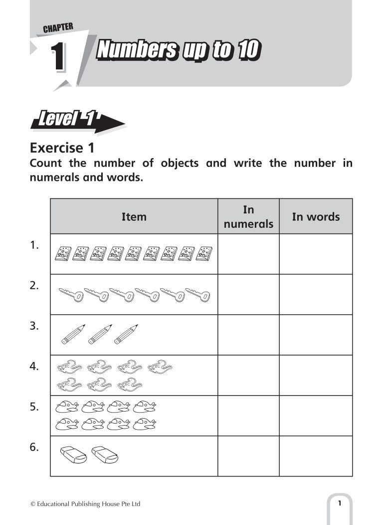 P1 Intensive Maths Drills – Singapore Learning Mind