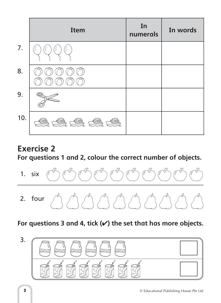 P1 Intensive Maths Drills – Singapore Learning Mind