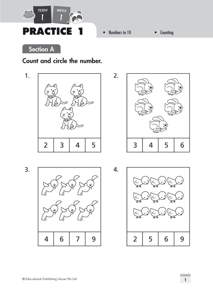P1 Maths Weekly Revision – Singapore Learning Mind