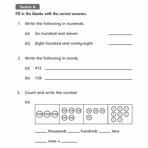 P3 Maths Weekly Revision – Singapore Learning Mind