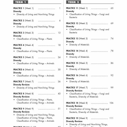P3 Science Weekly Revision – Singapore Learning Mind