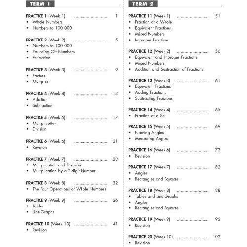 P4 Maths Weekly Revision – Singapore Learning Mind