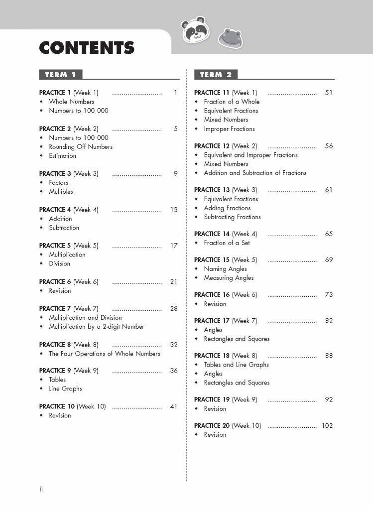 P4 Maths Weekly Revision – Singapore Learning Mind