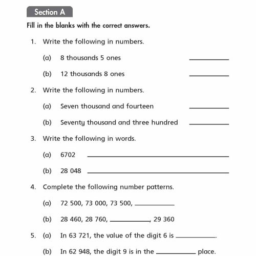 P4 Maths Weekly Revision – Singapore Learning Mind