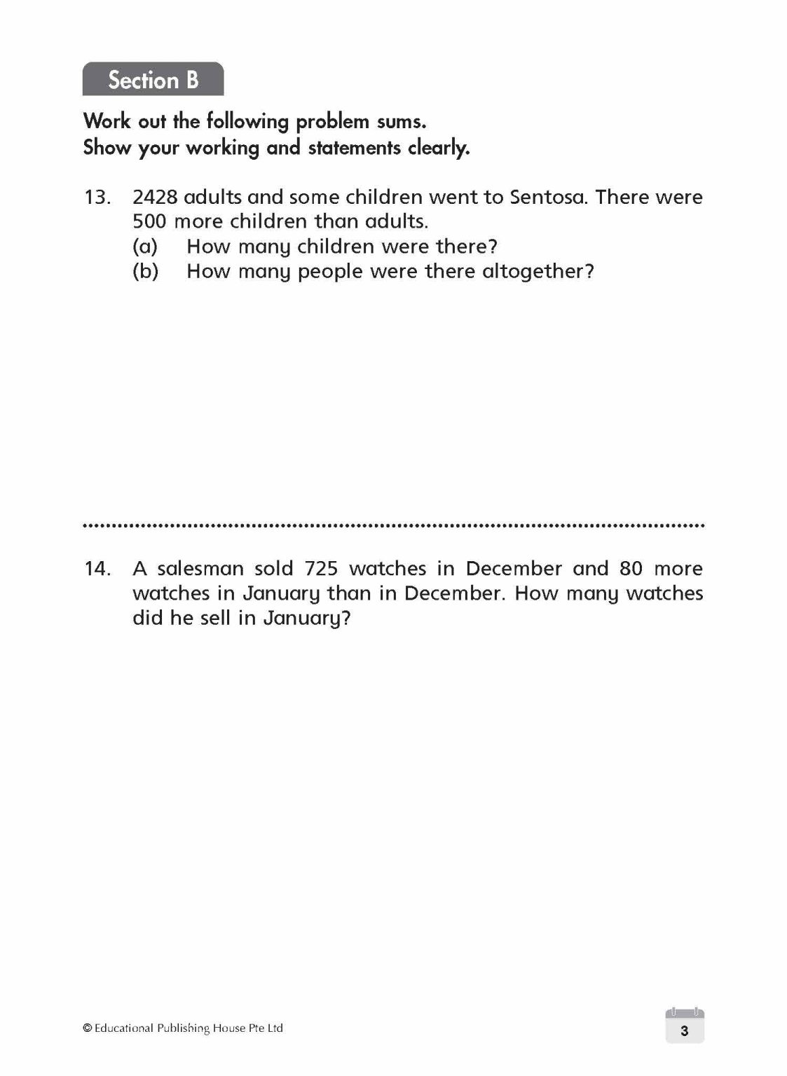 P2 Maths Weekly Revision – Singapore Learning Mind