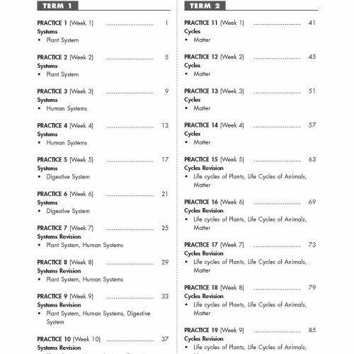 P4 Science Weekly Revision – Singapore Learning Mind