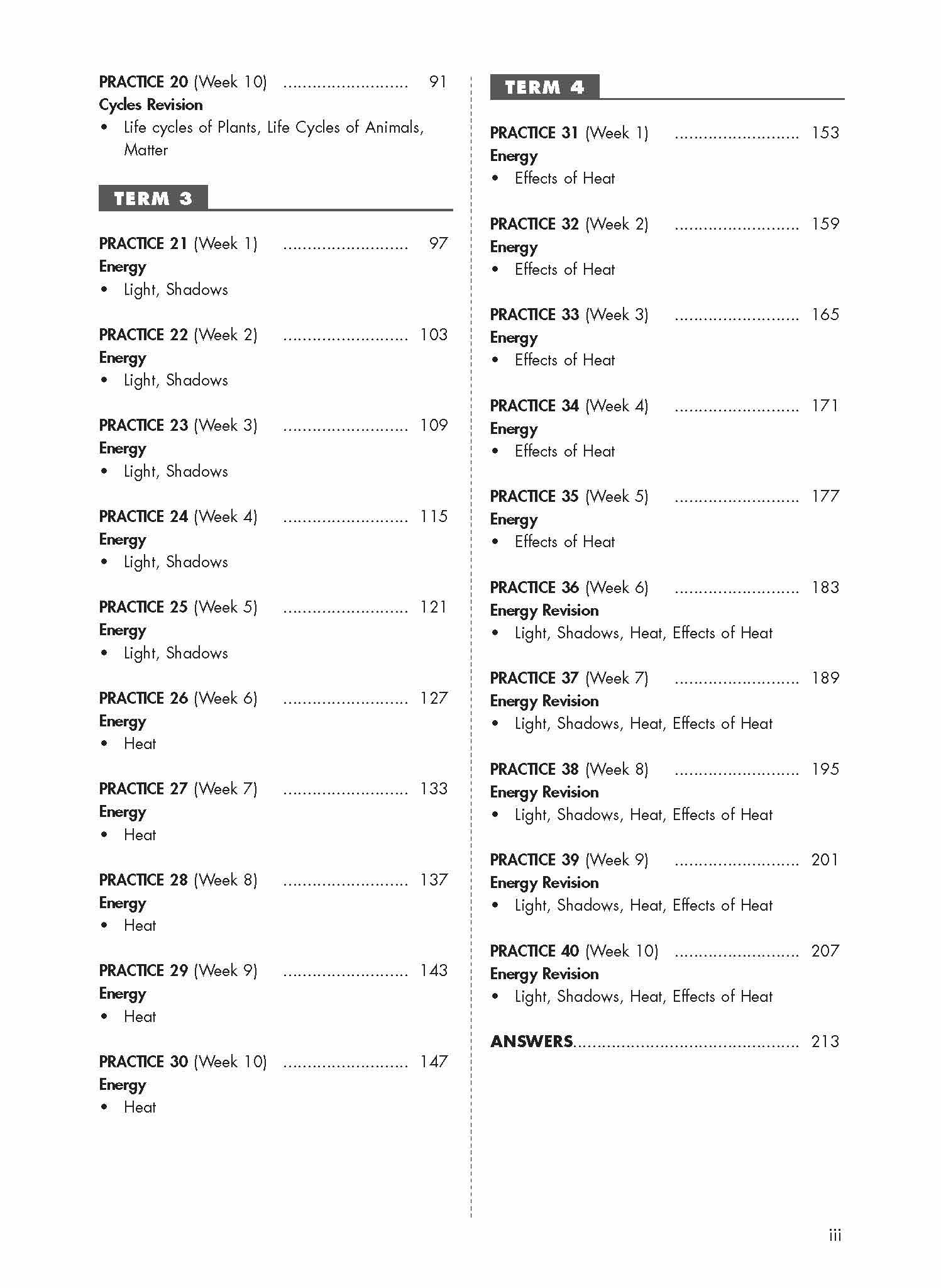P4 Science Weekly Revision – Singapore Learning Mind