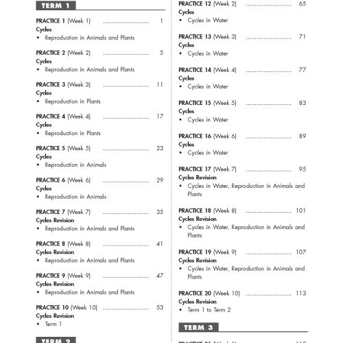 P5 Science Weekly Revision – Singapore Learning Mind