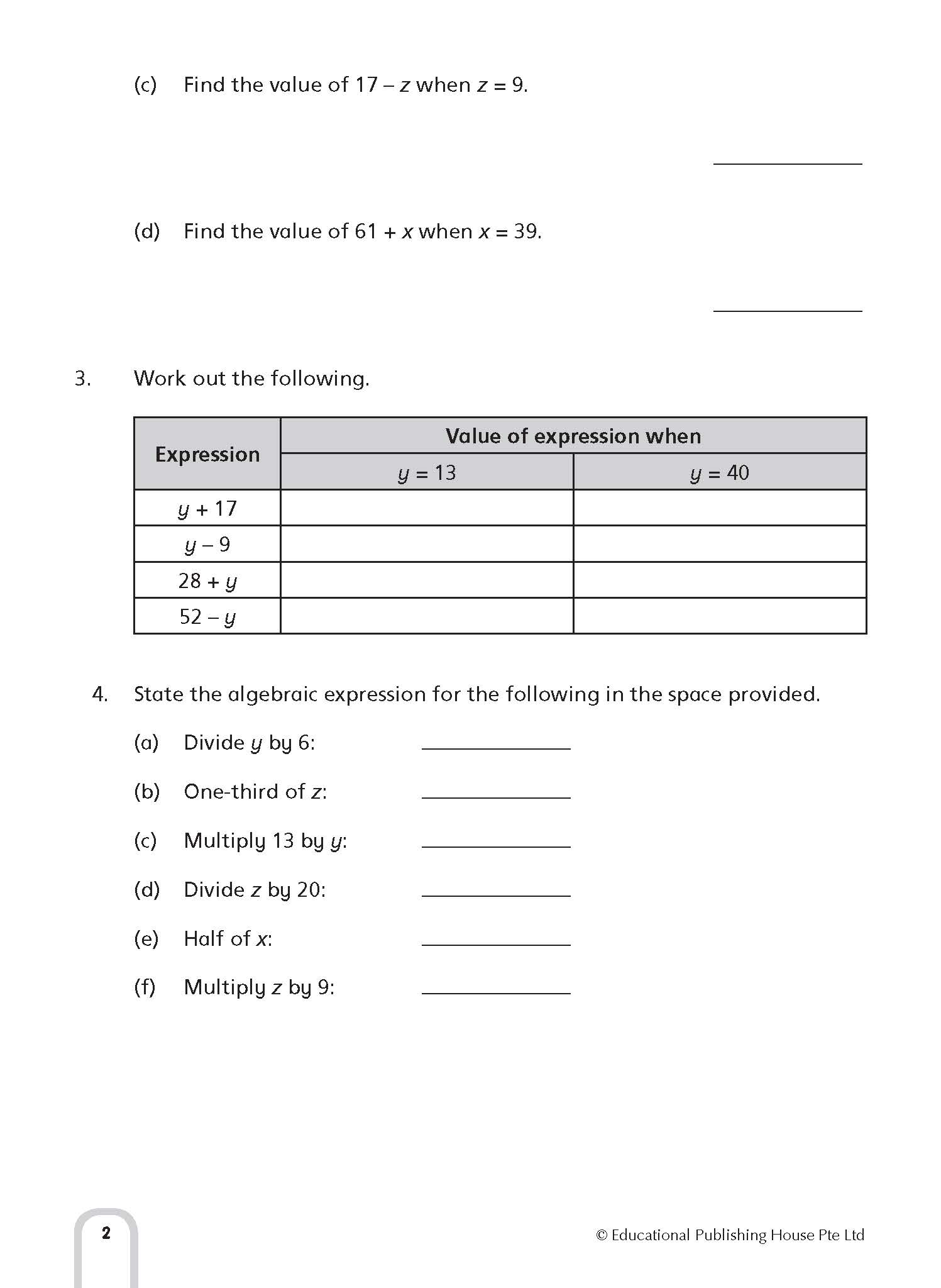 P6 Intensive Maths Drills – Singapore Learning Mind