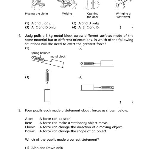 P6 Science Weekly Revision – Singapore Learning Mind