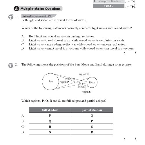 S1B/G3 Science Fast Forward Topical Tests – Singapore Learning Mind