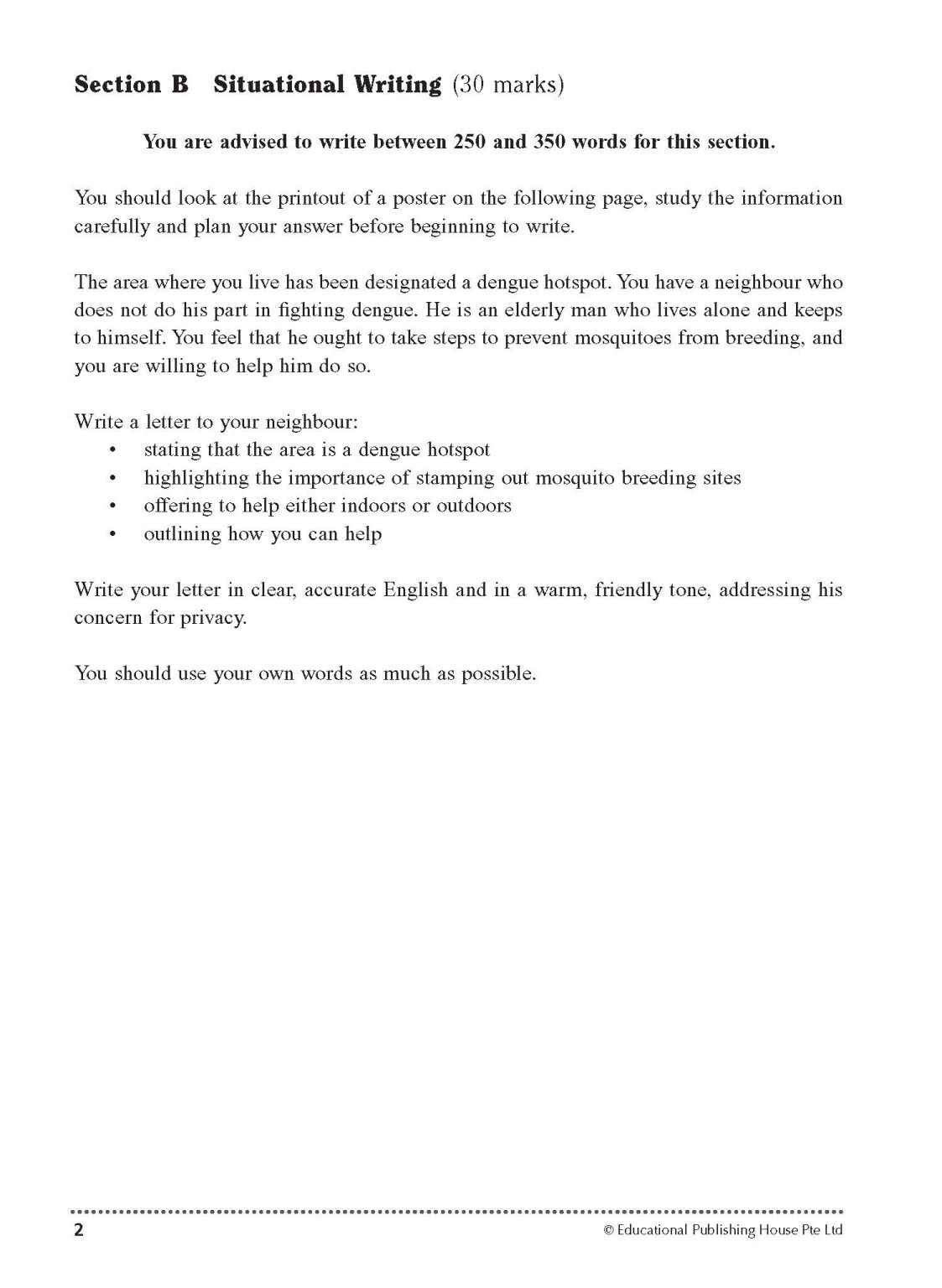 S2 Express English Paper 1 Practice – Singapore Learning Mind