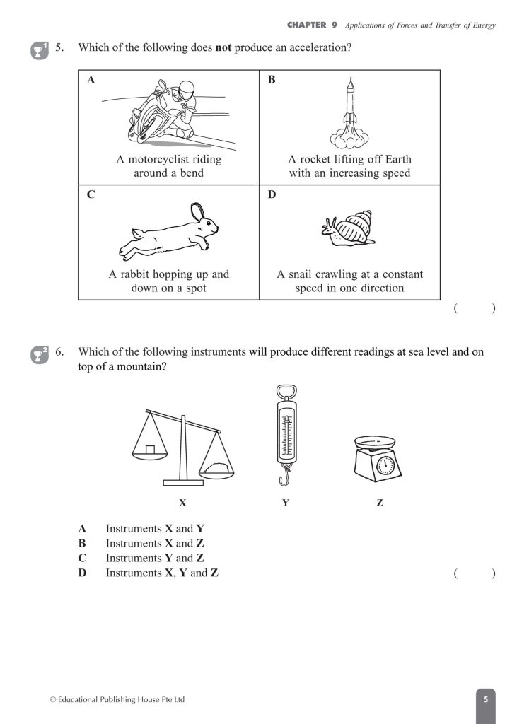 S2A/G3 Science Fast Forward Topical Tests – Singapore Learning Mind