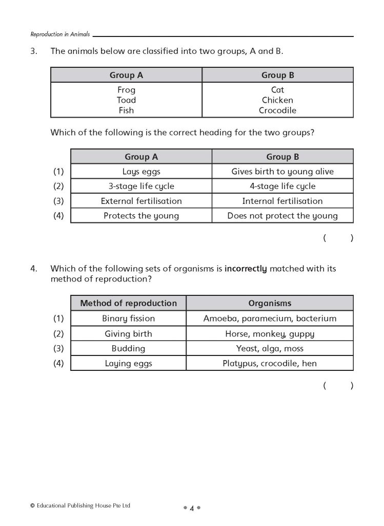 Upper Block Science Revision Workbook – Singapore Learning Mind