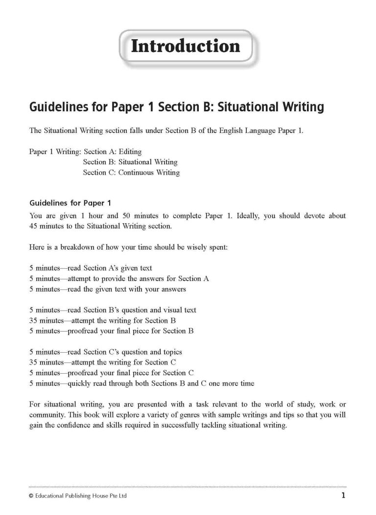 Upper Secondary Express Situational Writing Handbook – Singapore ...